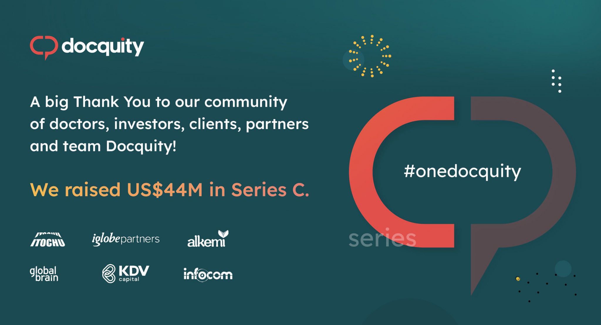 Docquity raises US$44 million in series C round led by Itochu ...
